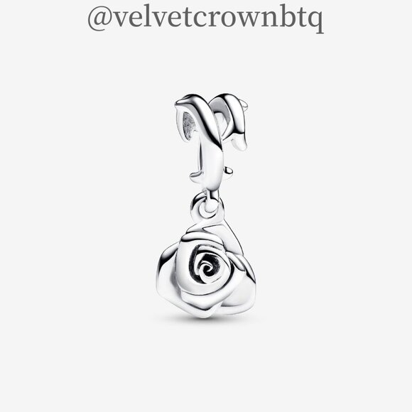 Pandora | Jewelry | Pandora Rose In Bloom Dangle Charm | Poshmark